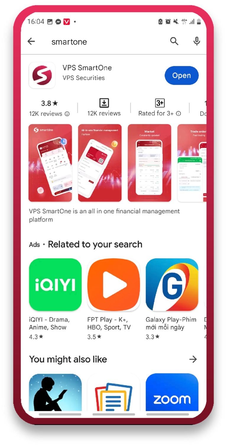 Hướng dẫn Mở tài khoản Chứng khoán VPS trên VPS SmartOne